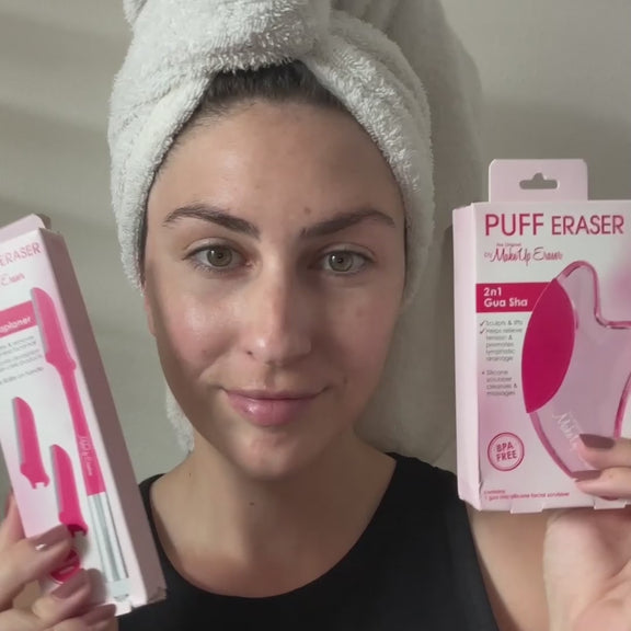 PUFF Eraser: 2n1 Gua Sha – The Original MakeUp Eraser